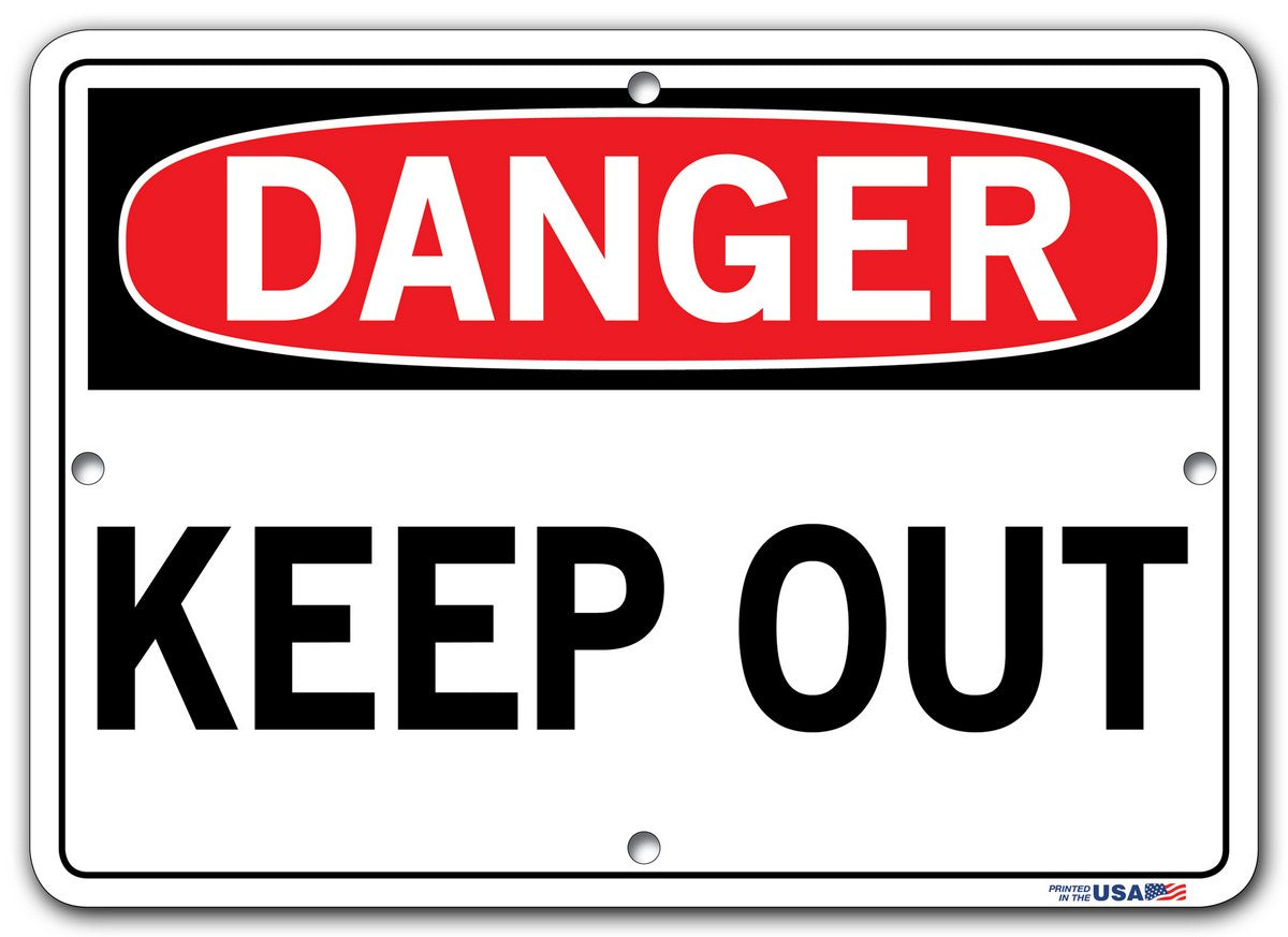 Industrial Danger Safety Signage - Gold Key Equipment